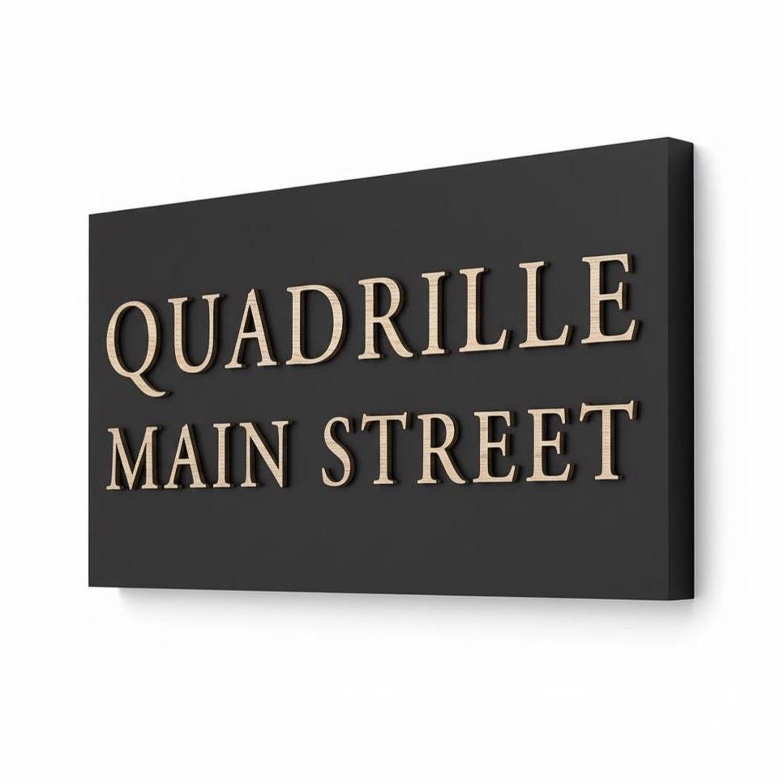 Large House Sign, Silver, Gold or Wood Effect Raised Design, Custom ...