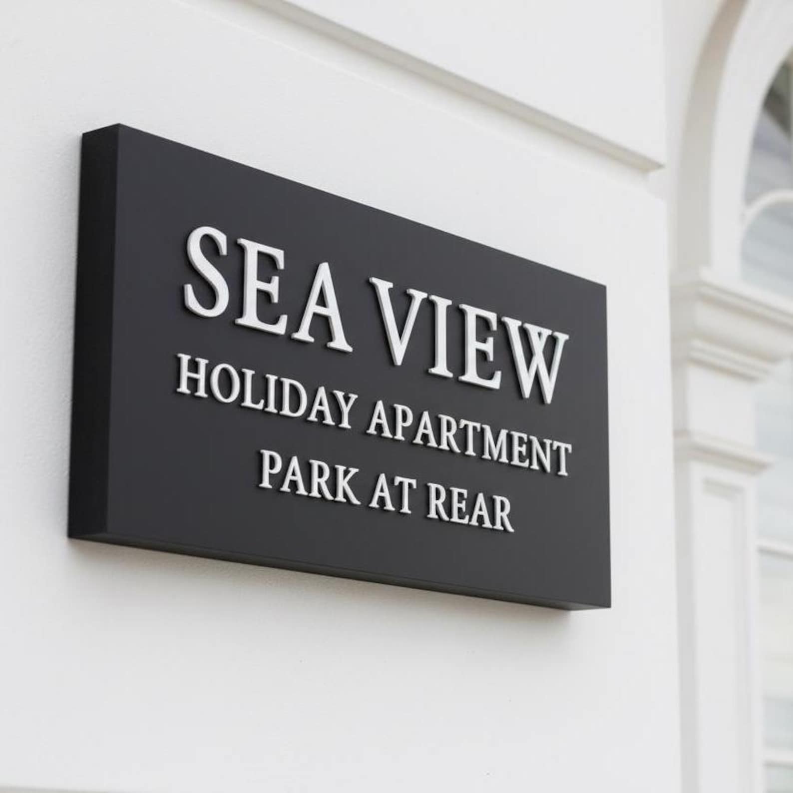 Large House Sign, Silver, Gold or Wood Effect Raised Design, Custom ...