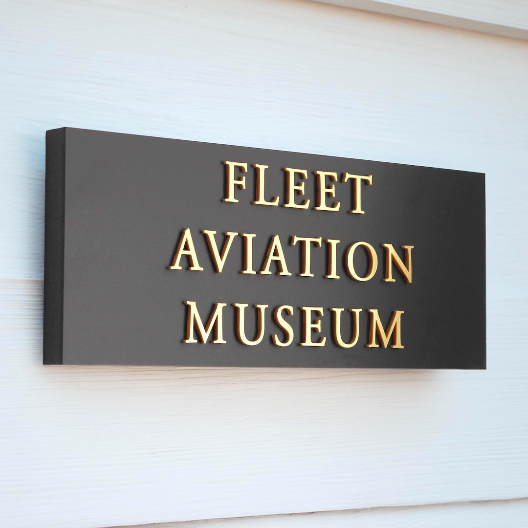 Matte Black House Sign With Gold Lettering – 1 to 3 Lines Custom Name ...