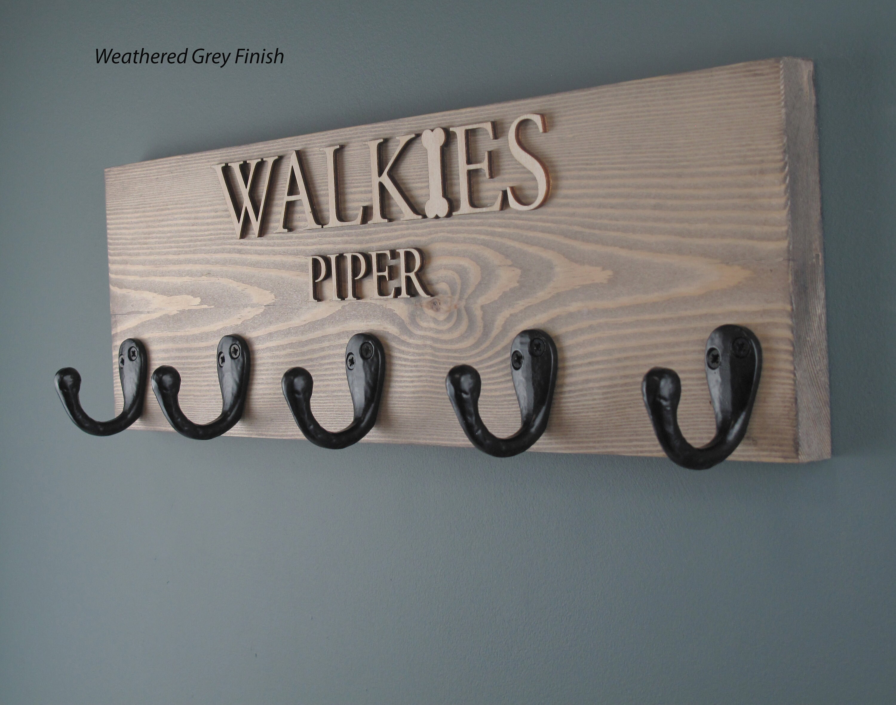 Personalisable Walkies Wooden Dog Hook Sign | Etsy