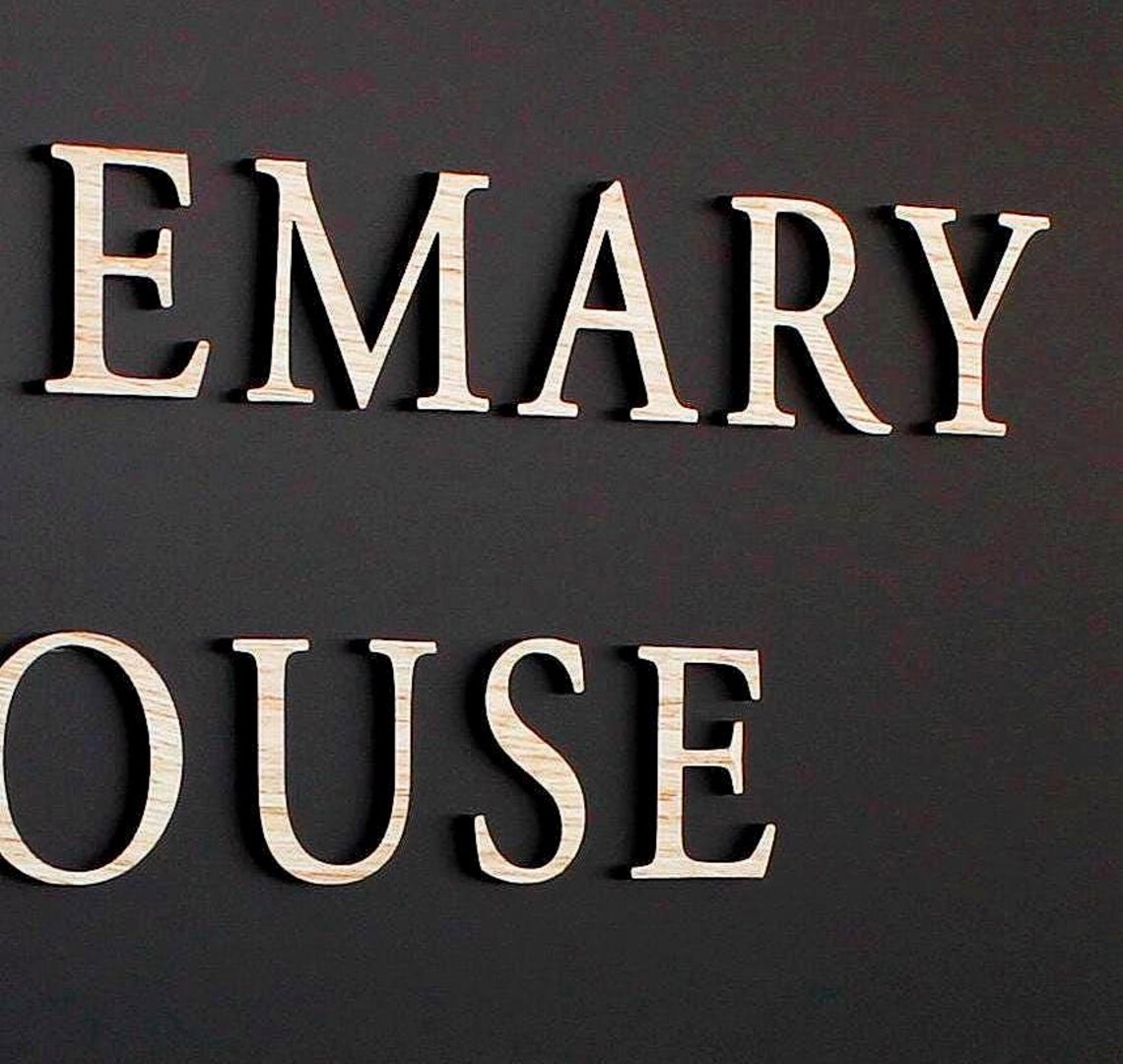 Large House Sign, Silver, Gold or Wood Effect Raised Design, Custom ...