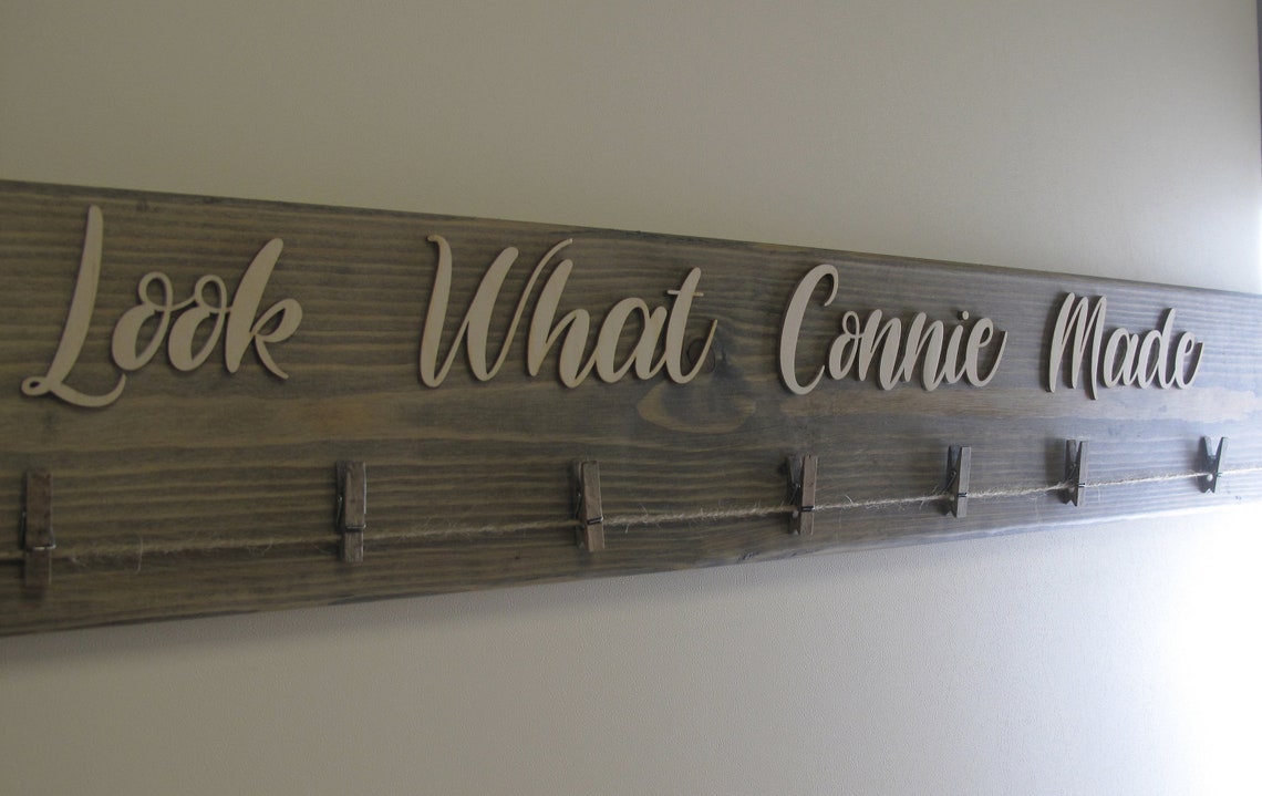 Personalisable Look What I Made Sign | Etsy