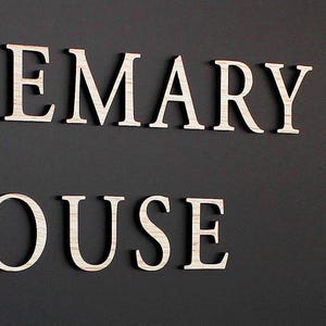 Large House Sign, Silver, Gold or Wood Effect Raised Design, Custom ...