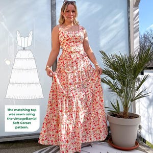 Anna Maxi Skirt Sewing Pattern - Sizes 34-56 - German & English ...