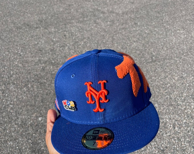 New York Mets Fitted Hat (custom) - Etsy