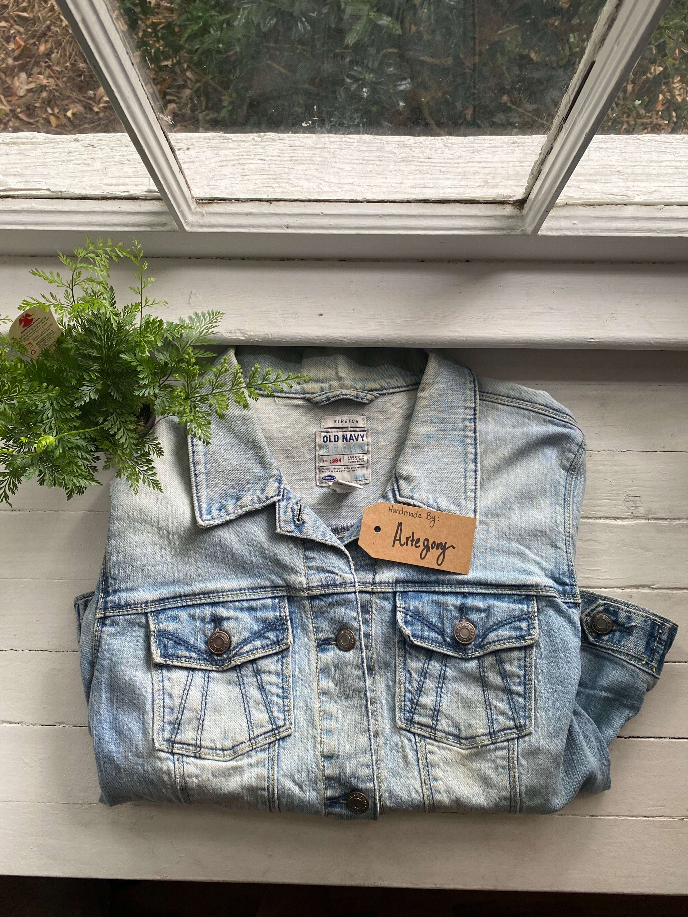 Alaska Skyline Inspired Hand Painted Denim Jacket - Etsy