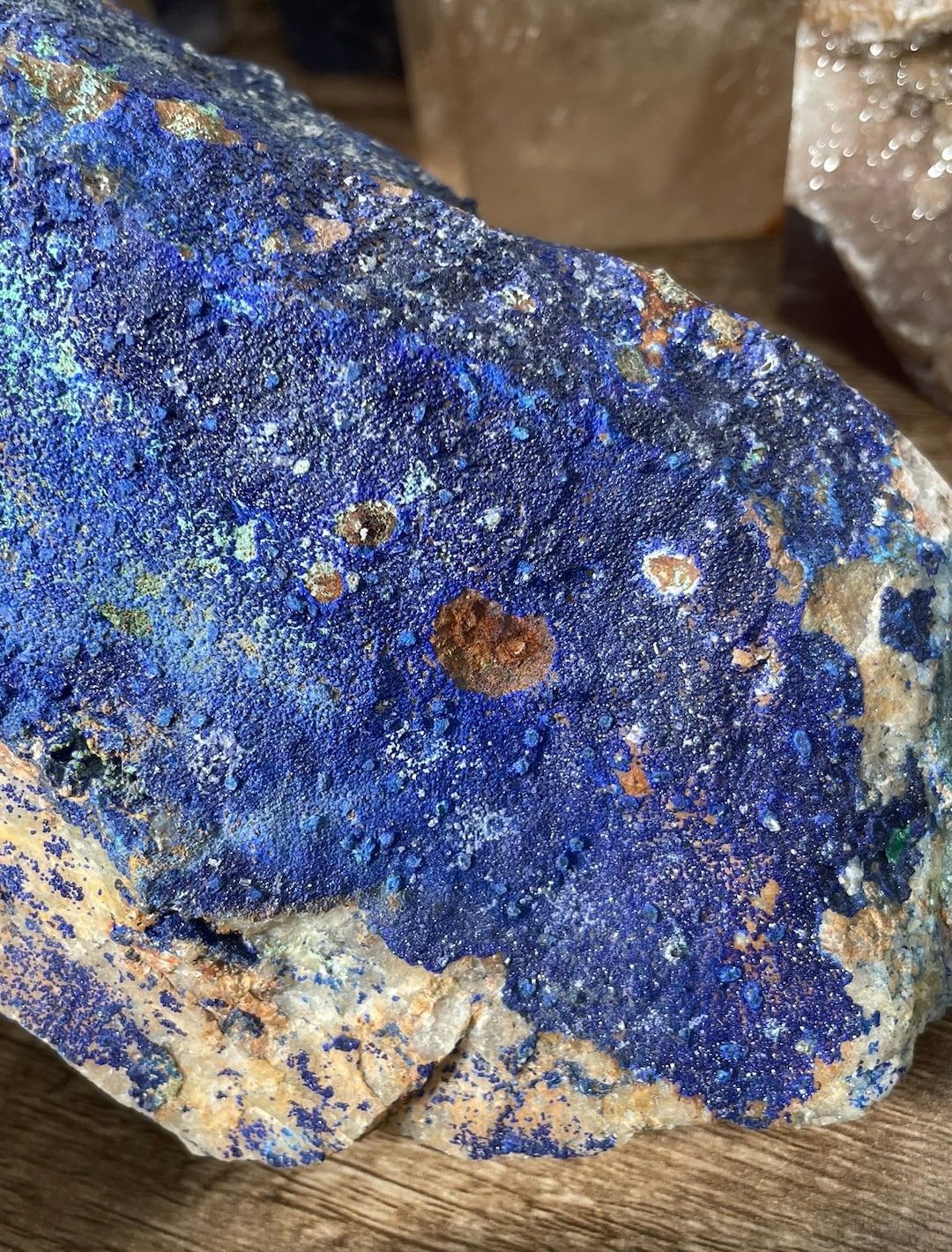 Sparkly 2 KILO Azurite Specimen, Natural Azurite, Collectors Item ...