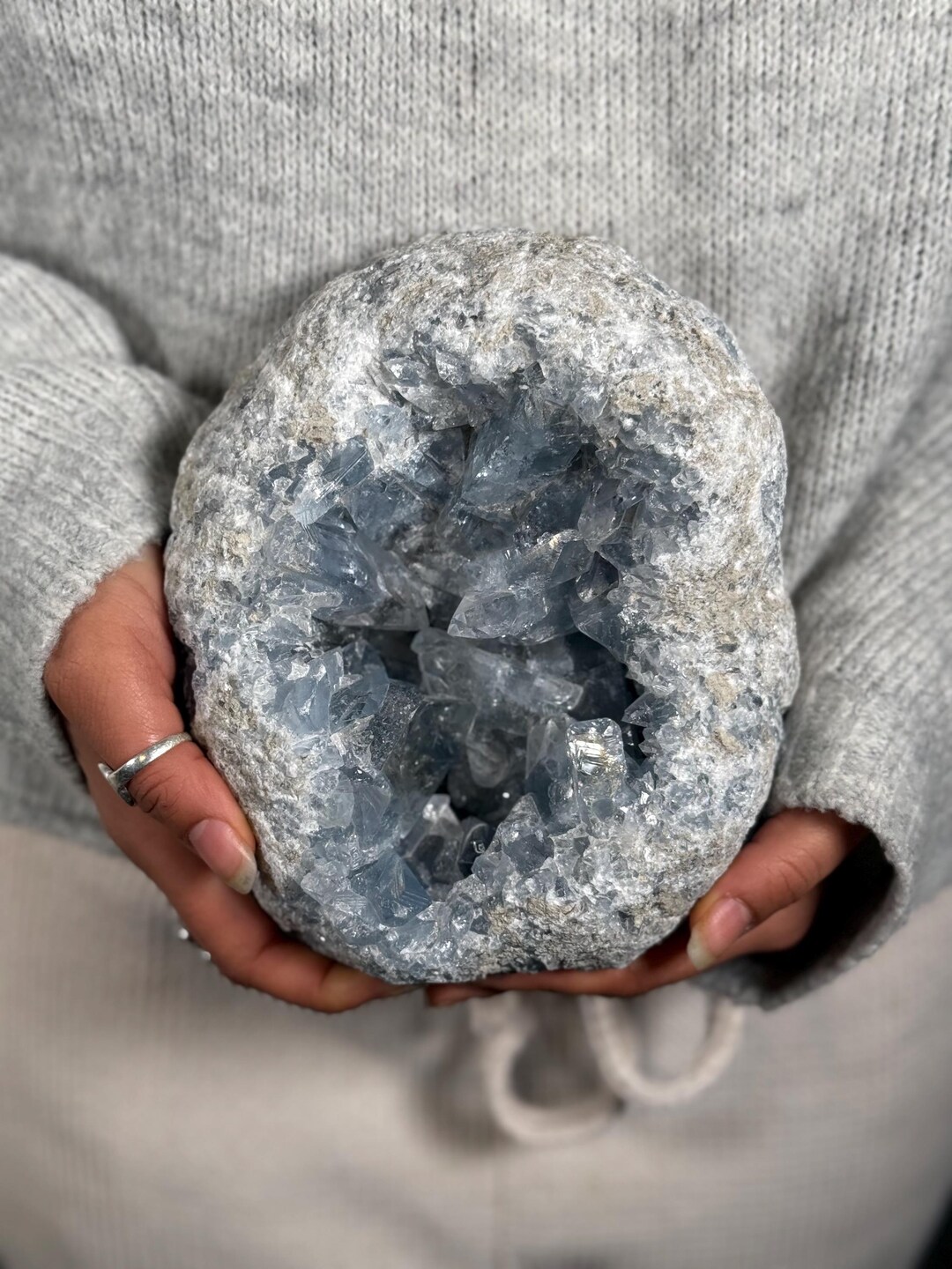 10 POUNDS OF CELESTITE, Celestite Geode, Celestine, Madagascar, Large ...