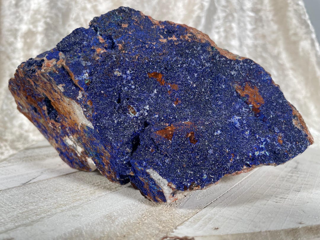 HUGE DEEP BLUE Azurite Specimen, Raw Azurite, African Stone, African ...