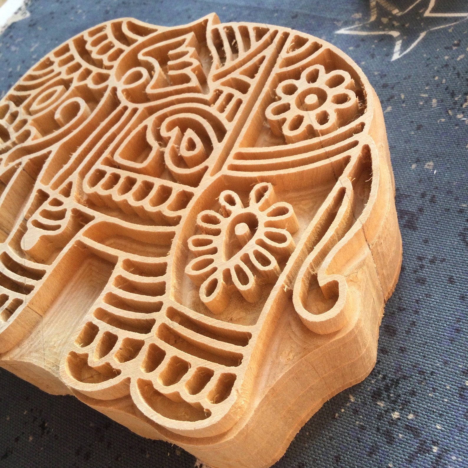 Elephant Stamp Crafts Textile Ceramics and Paper Stamping | Etsy