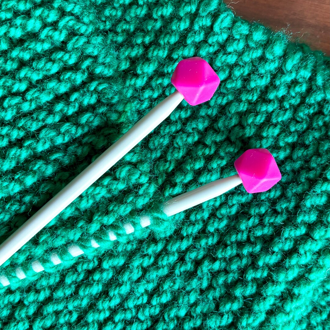 Needle Topper / Stitch Stopper / Point Protector Set of 2 for Knitting ...