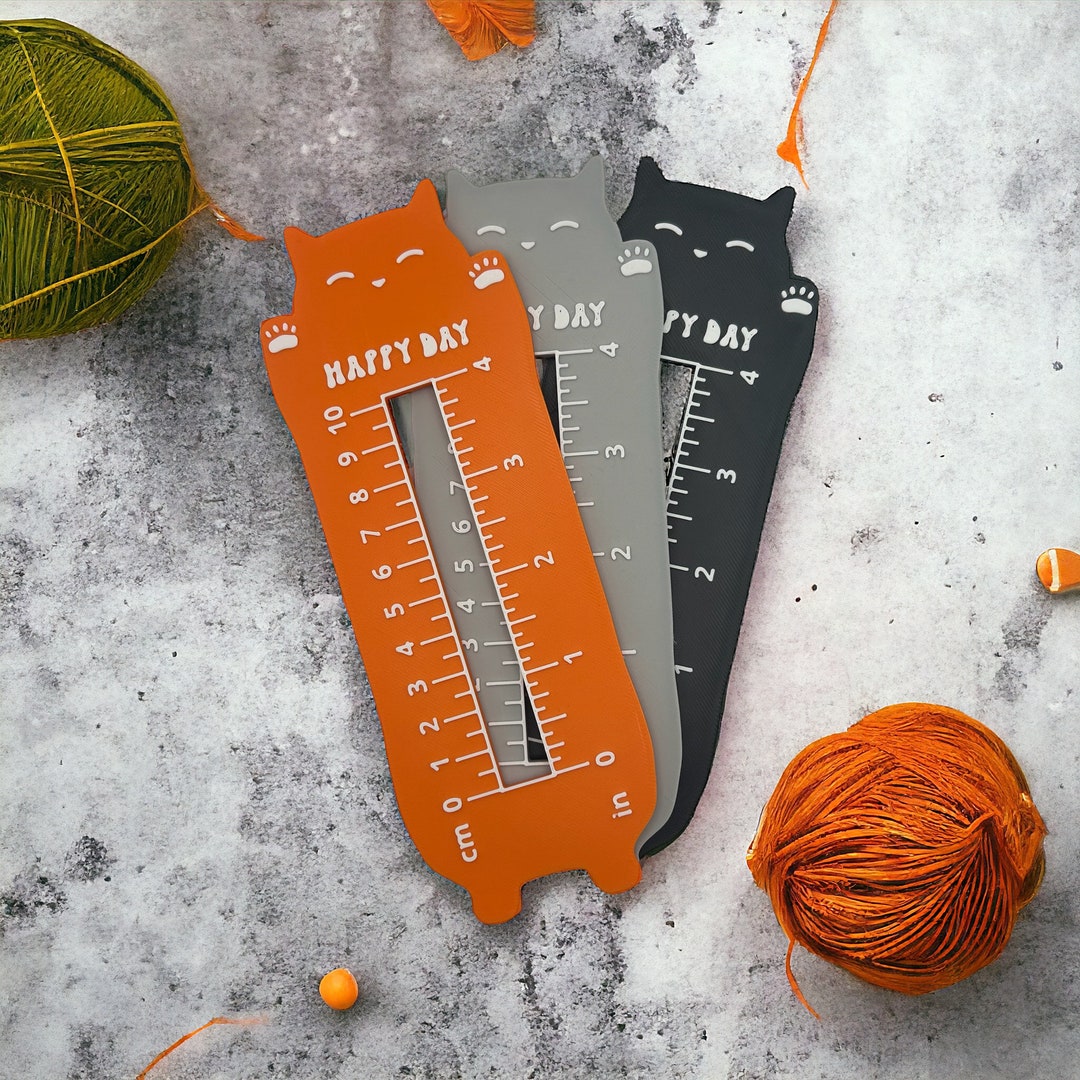 CAT SWATCH RULER for Knitting or Crochet - Tools for Knitting - Notions ...