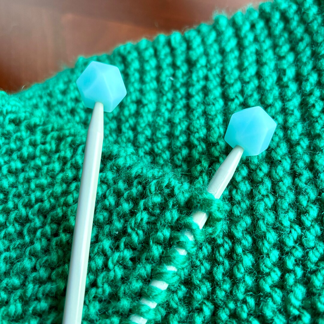 Needle Topper / Stitch Stopper / Point Protector Set of 2 for Knitting ...