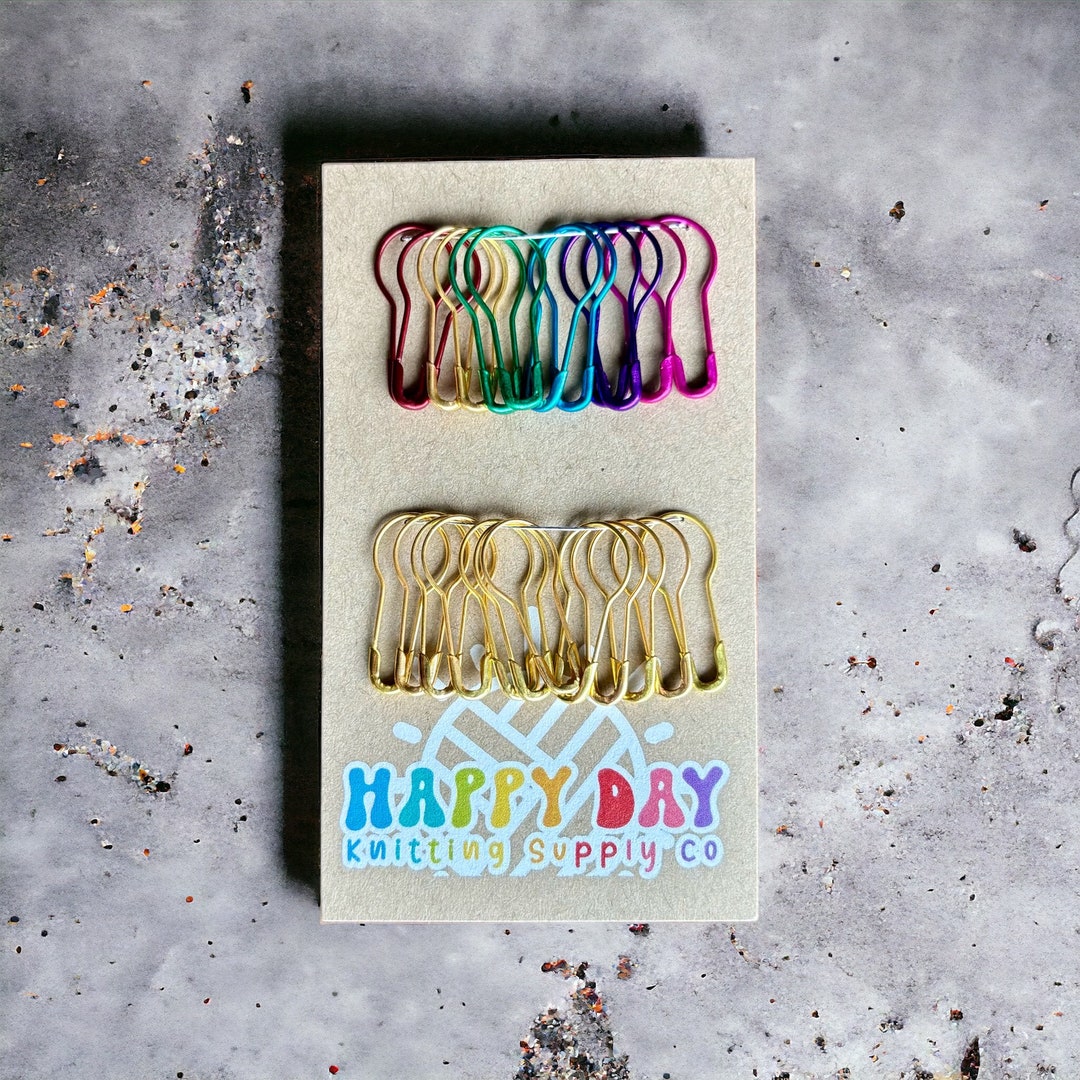 POT OF GOLD Bulb Pin Stitch Markers / Progress Keepers for Knitting ...
