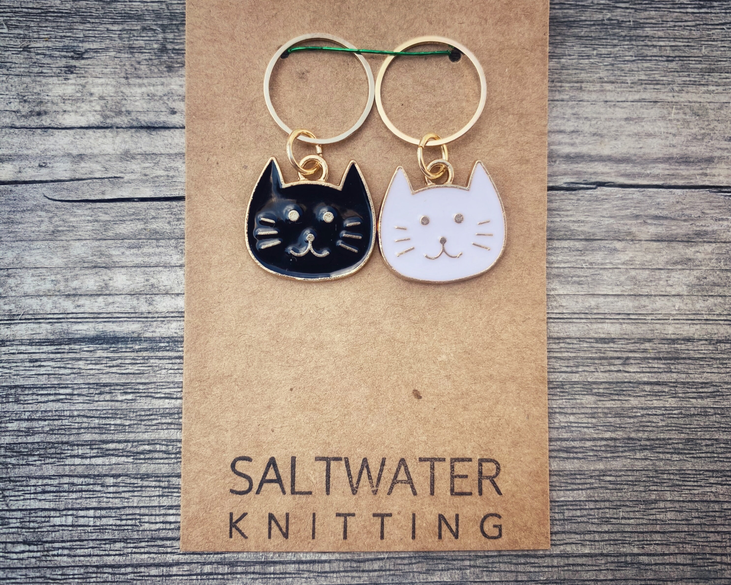 HAPPY CATS Snag Free Stitch Markers Unique Stitch Markers - Etsy