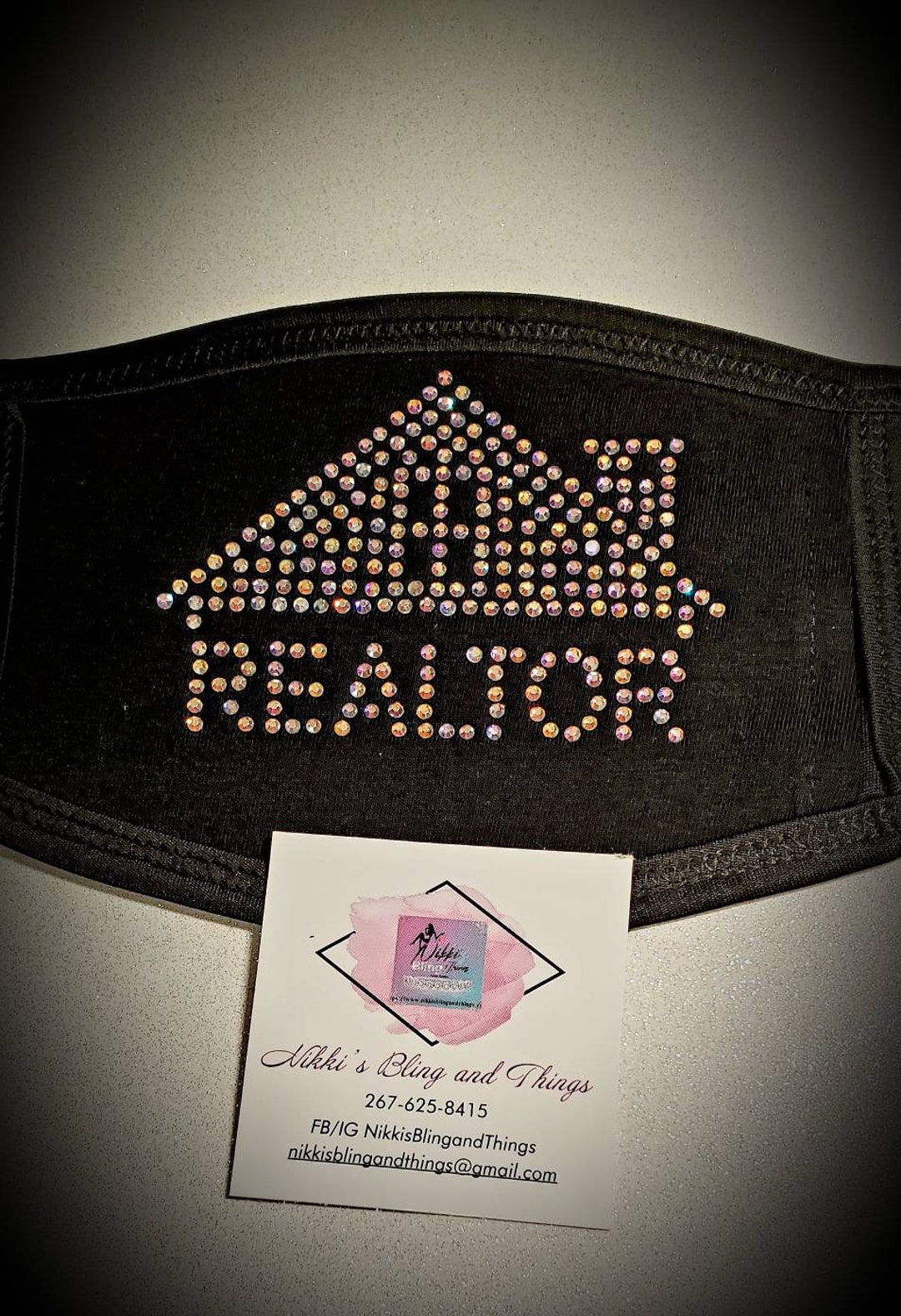 Bling Realtor Mask - Etsy