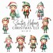 Christmas Elf Clipart Santa Claus Helpers Scandinavian Clipart Winter ...