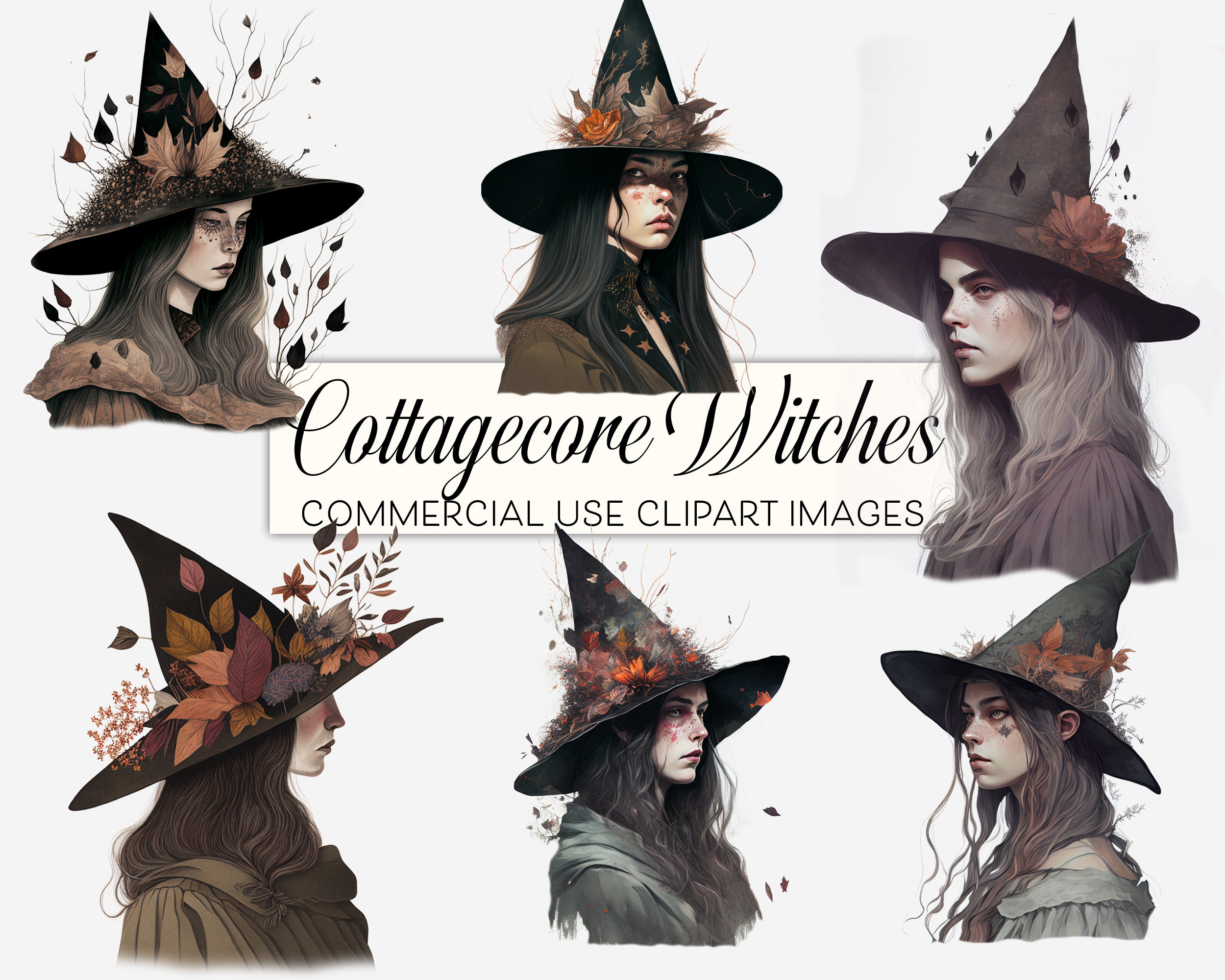 Cottagecore Witches Witch Clipart Witch Png Witches Hats - Etsy