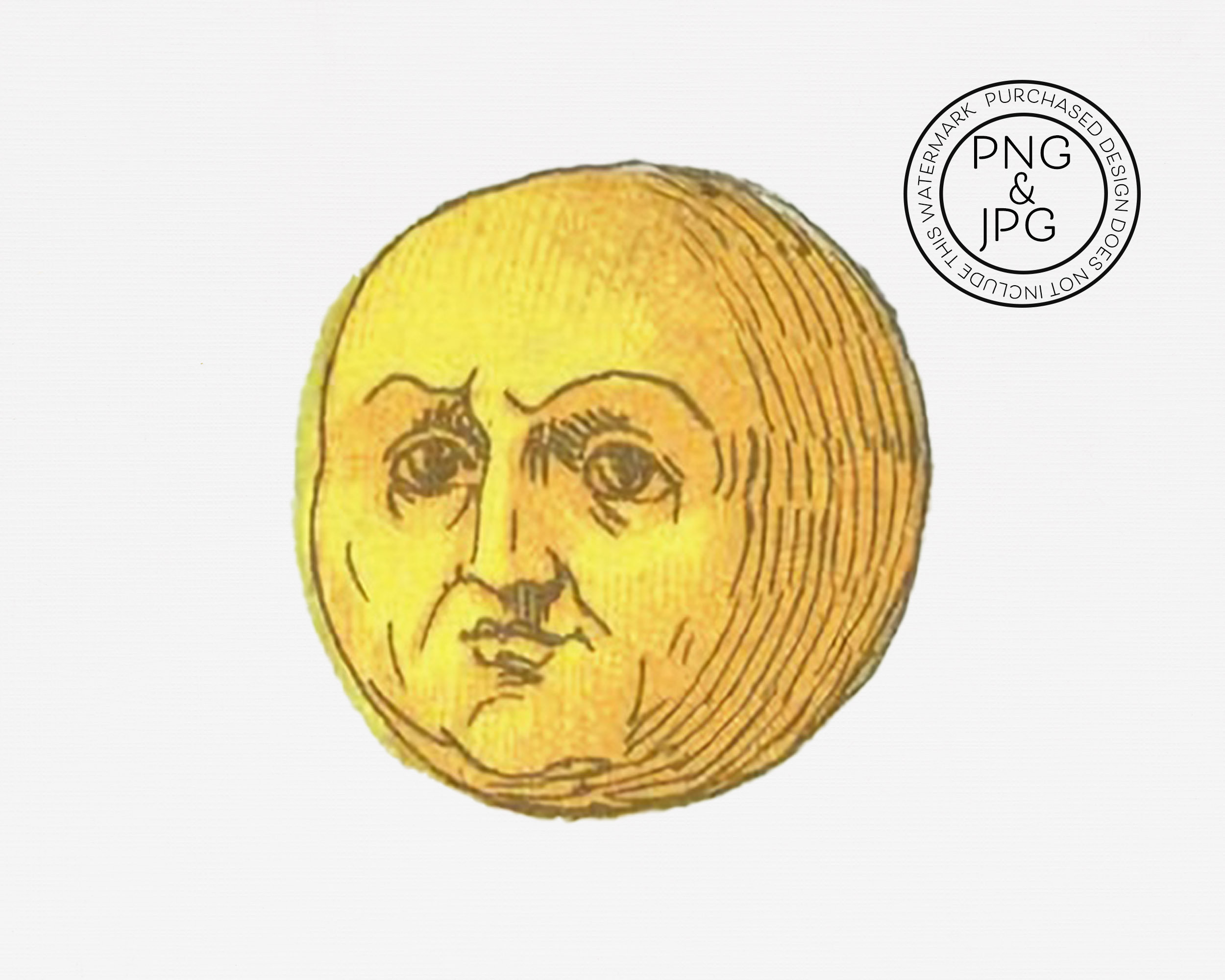 Medieval Moon Face