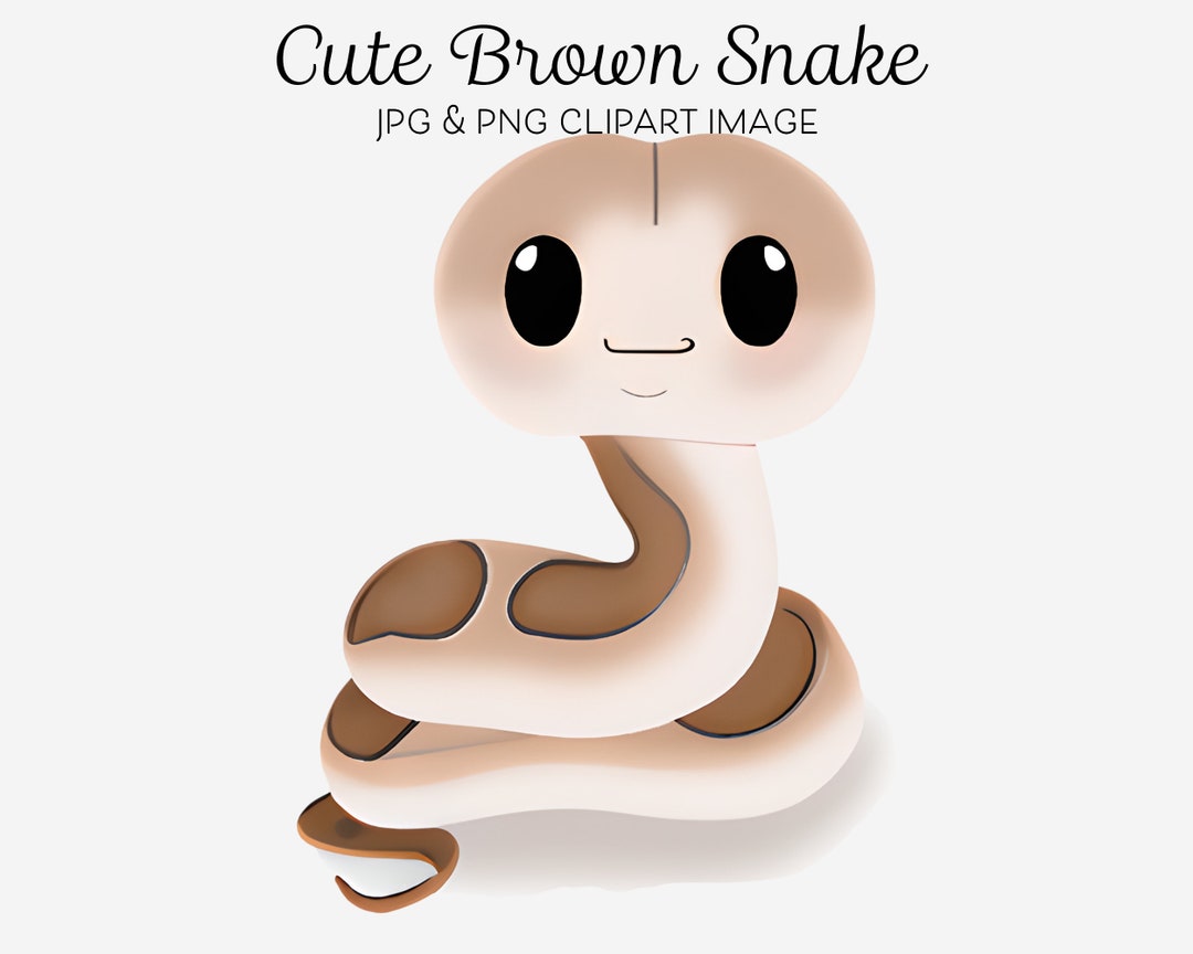 Cute Snake Clipart for DIY Invitations, Kids Birthday, Australian ...