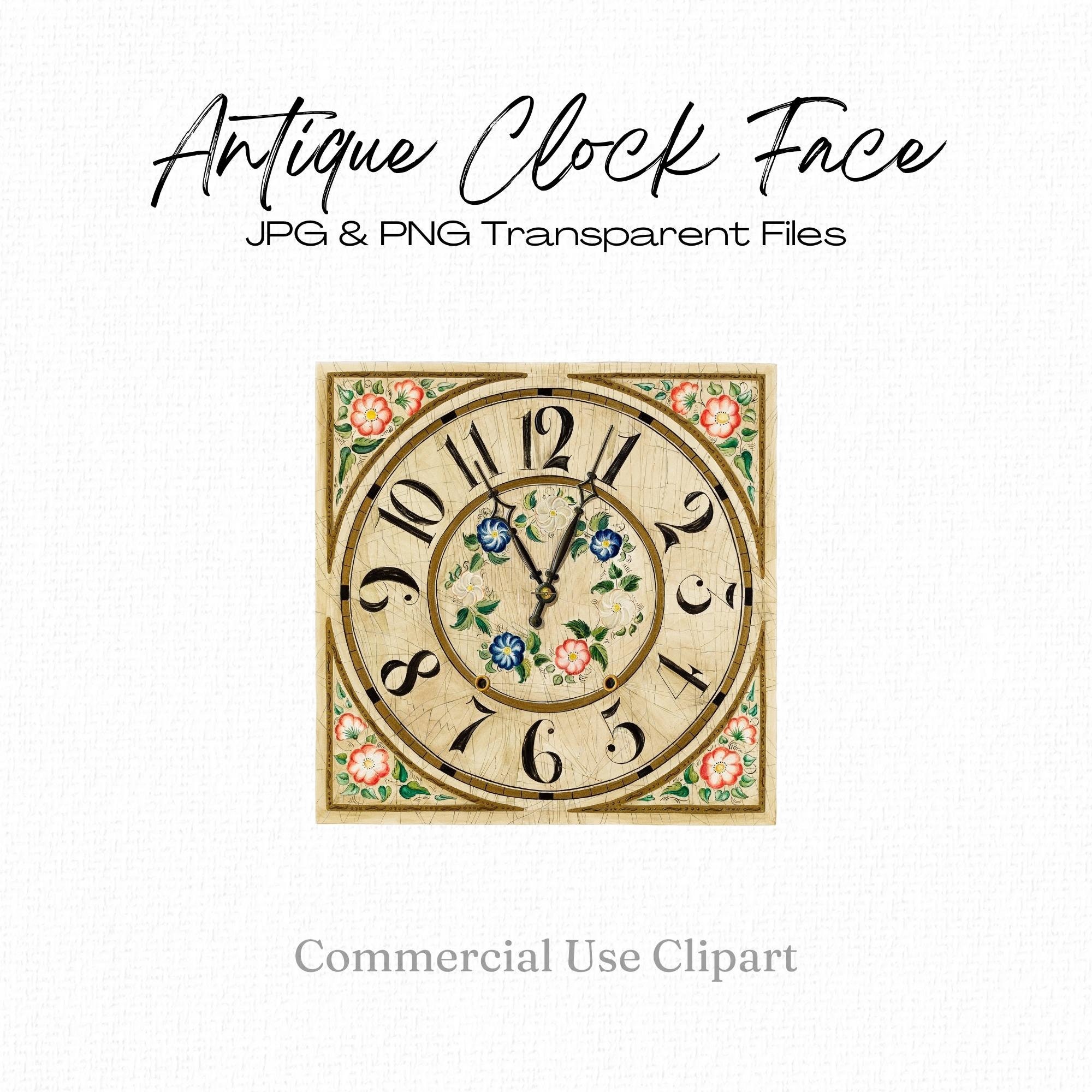 Digital Clock Face Clipart