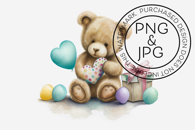 Easter Teddy Bear Clipart Bundle Cute Teddies Easter Card - Etsy