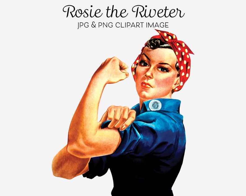 Rosie the Riveter Print Rosie Png Vintage Woman Clipart - Etsy Canada