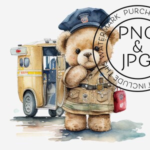 Paramedic Teddy Bear Clipart, Ambulance Medical Occupation Clip Art ...