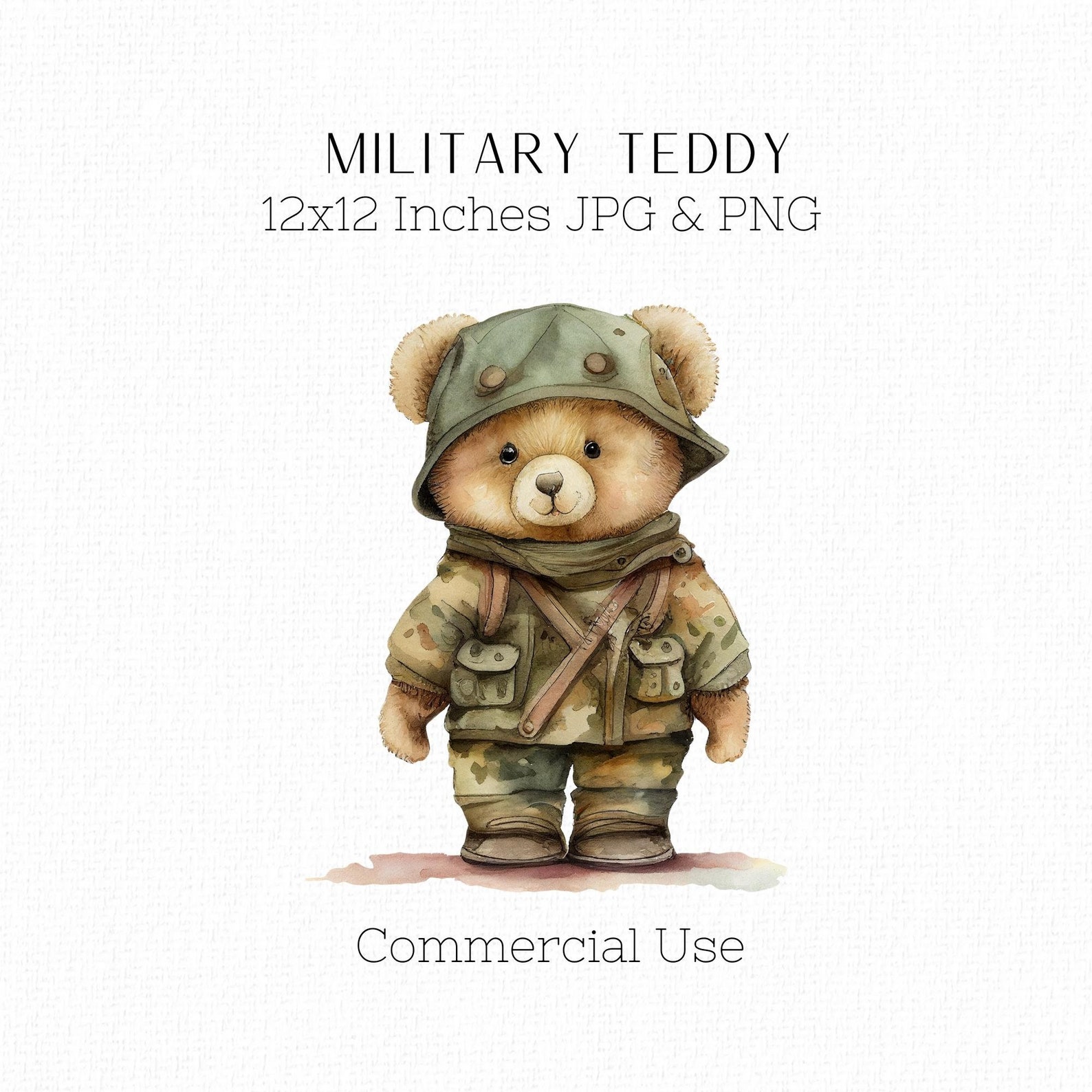 Teddy Bear in Camo Clothing Army Cute Teddy Army Uniform Military Teddy ...