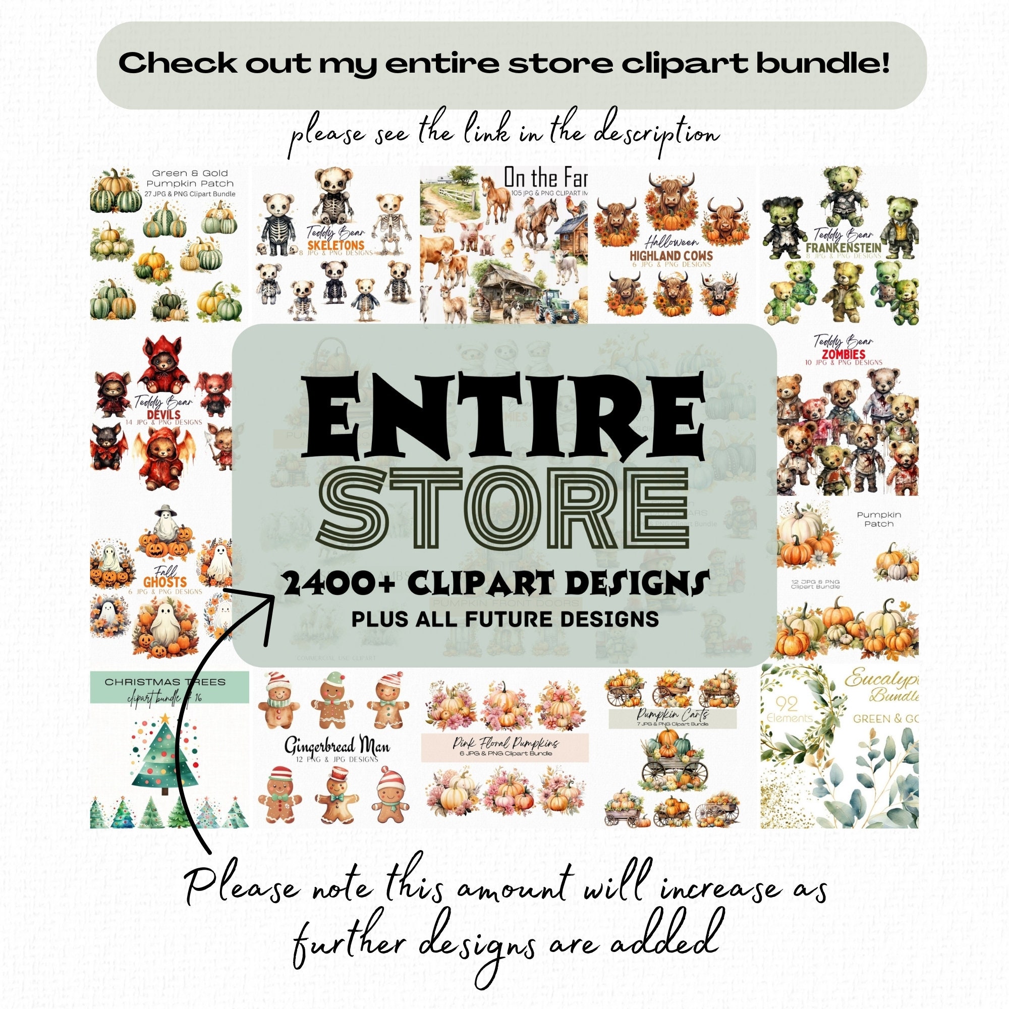 Sage Green and Gold Christmas Ornaments Clipart Bundle, Christmas ...