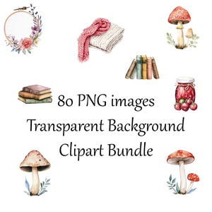 Country Cottage Clipart Bundle, Boho Theme Cottagecore, Garden Clipart ...