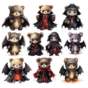 Halloween Vampire Clipart Bundle, Vampires Png, Halloween Sublimation ...