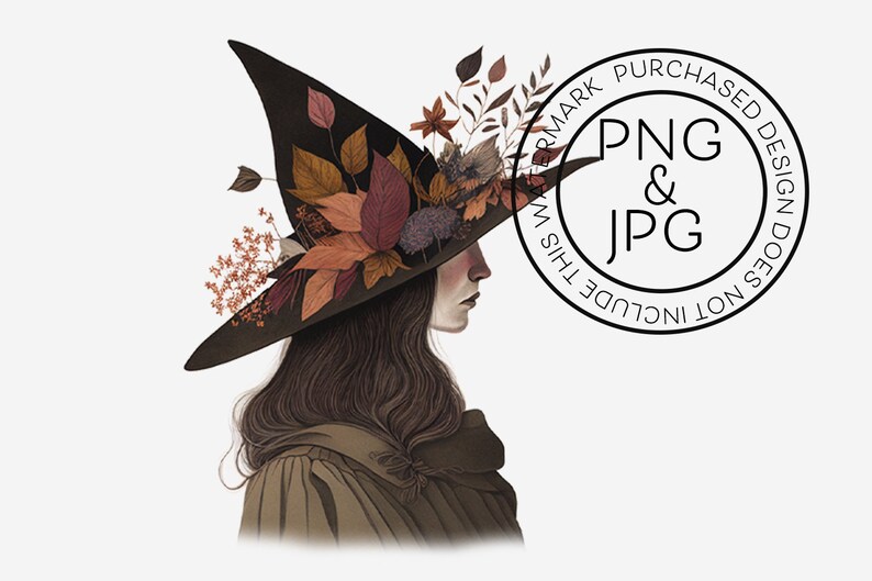 Cottagecore Witches Witch Clipart Witch Png Witches Hats - Etsy