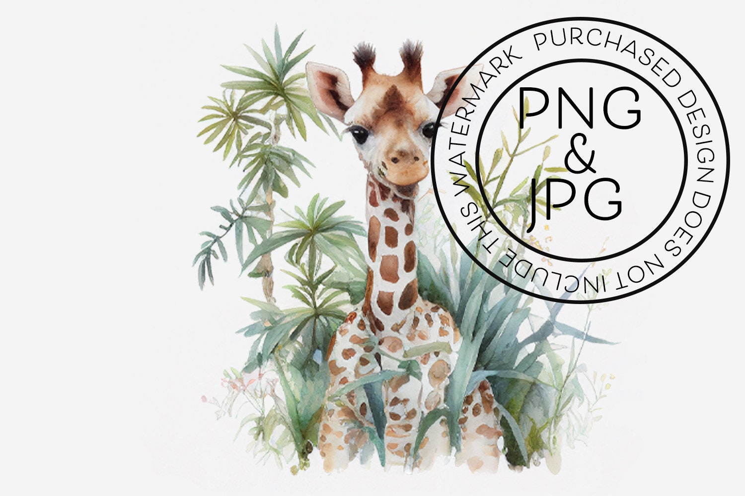 Baby Giraffe Clipart Bundle Cute Baby African Savannah - Etsy