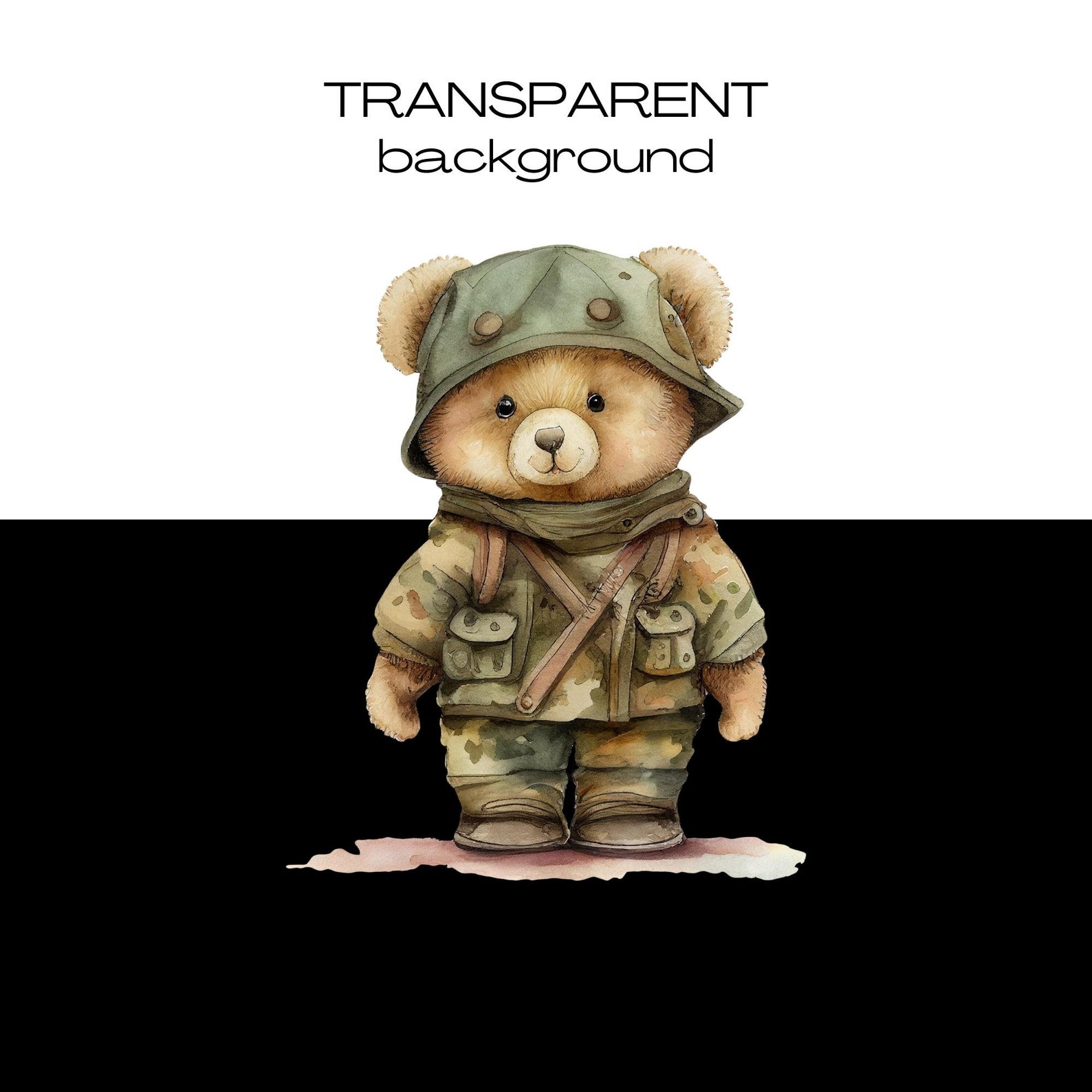 Teddy Bear in Camo Clothing Army Cute Teddy Army Uniform Military Teddy ...