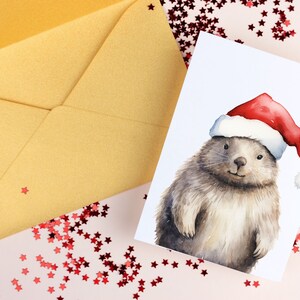 Wombat Christmas Clipart, Australian Animal Christmas Clipart ...