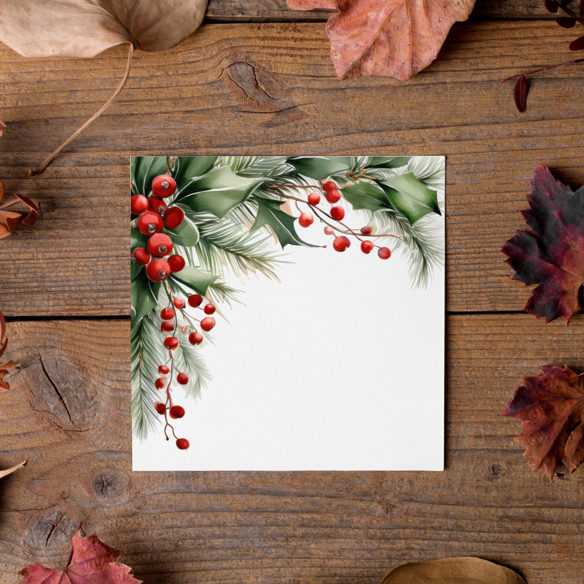 Christmas Corner Border Digital Border Print, Xmas Frame Clipart Png ...
