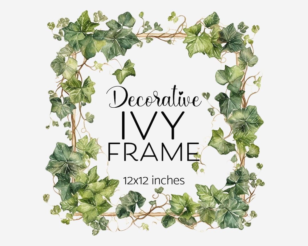 Decorative Ivy Frame for Cards Invitations Signs Business Branding ...