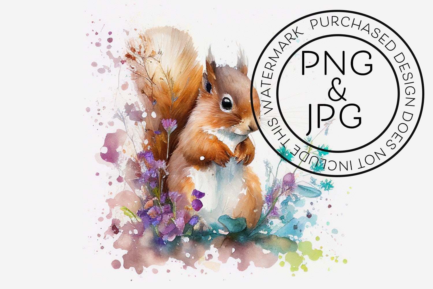 Watercolour Squirrels Clipart Bundle Squirrels Png Woodland - Etsy Australia