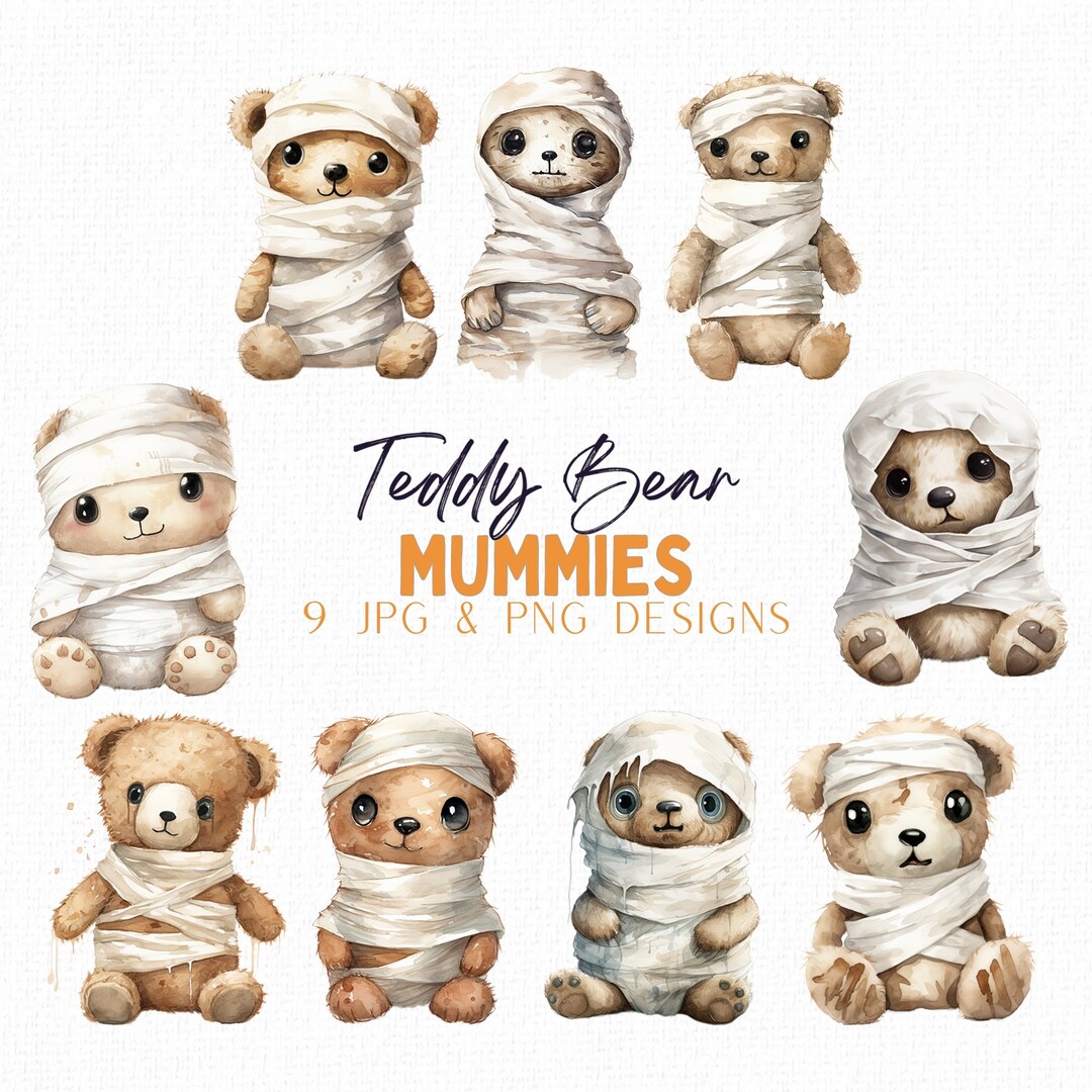 Halloween Mummy Clipart Bundle, Mummies Png, Halloween Sublimation ...