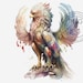 Griffin Clipart, 3 Mythical Birds, Fantasy Wall Art, Griffin Png ...