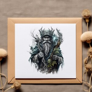 Forest Wizard Clipart Bundle Wizard Png Watercolour Fantasy Art ...
