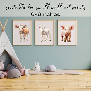 Farm Animal Clipart Bundle Watercolor Baby Animals Clip Art Set Horse ...