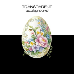 Fancy Easter Eggs Clipart Bundle, Handpainted Eggs, Floral Eggs ...