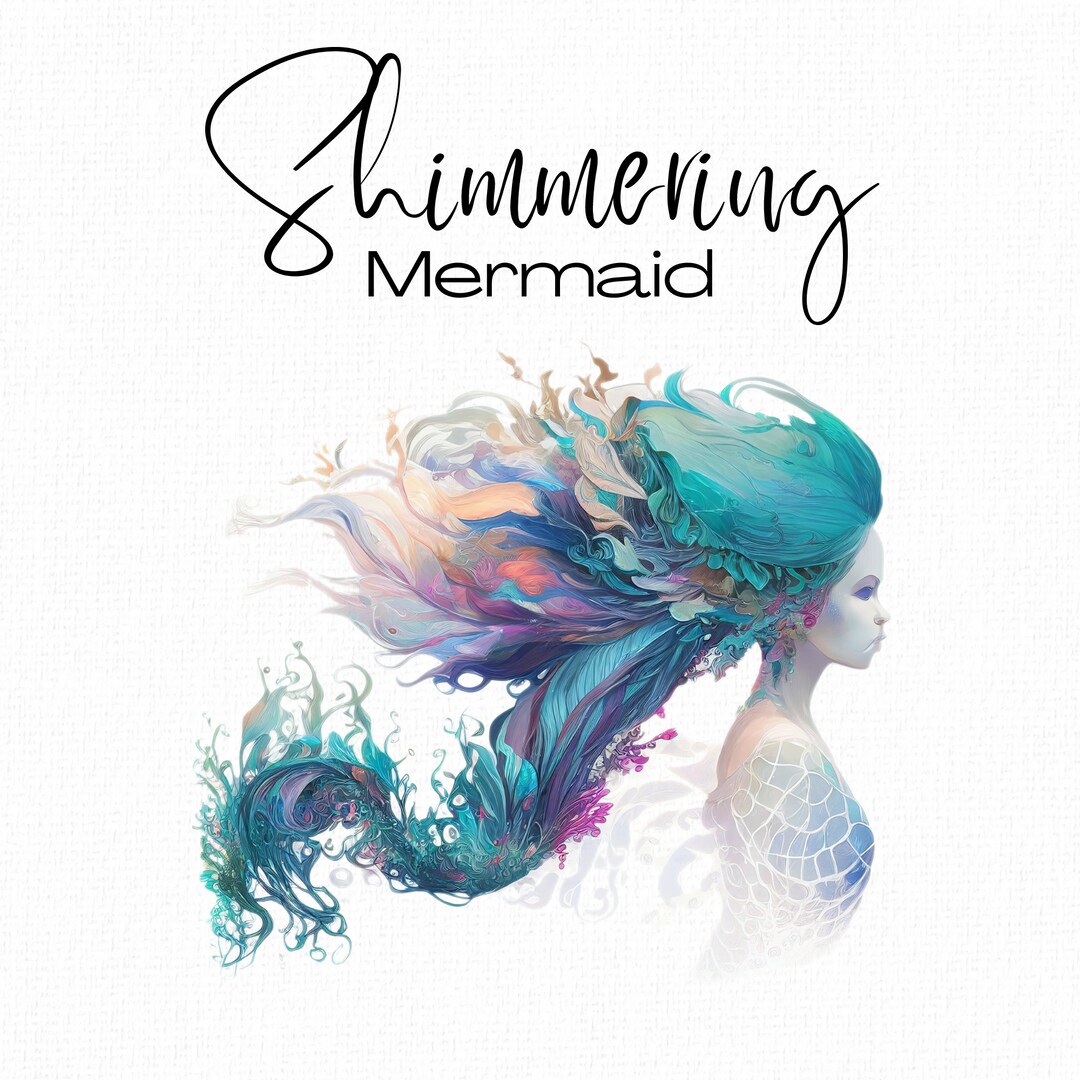 Watercolour Mermaid Clipart Fantasy Clipart Magical Mystical Clipart ...