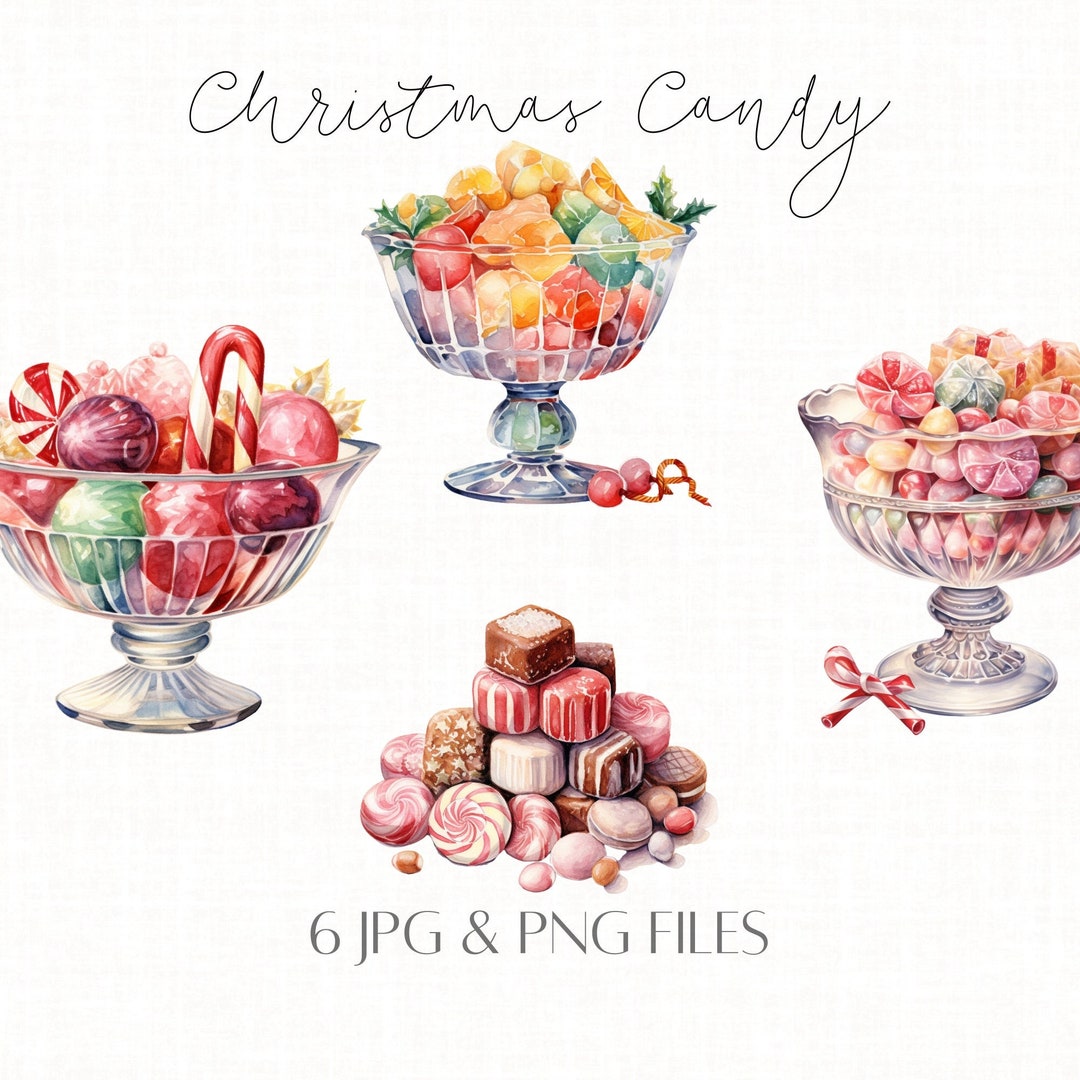 Christmas Sweets Clipart Bundle, Christmas Decorations Ornaments ...