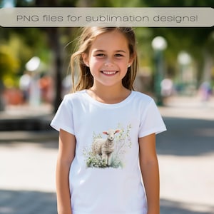 Spring Lambs Clipart Bundle Watercolour Lamb Baby Sheep Png Lamb Png ...