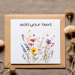 Watercolour Wildflower Meadow Clipart Wildflower Row Border Floral ...