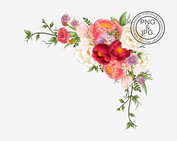 Bordes De Esquina De Rosas