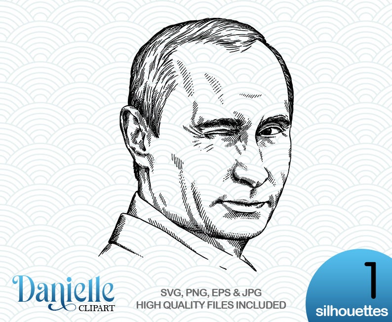Putin Silhouettes, SVG, Png, Eps, Jpg, Cricut, Silhouette, Cameo Files ...